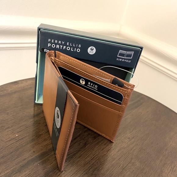 Perry Ellis | Bags | Perry Ellis Mens Portfolio Slim Bifold With Rfid ...